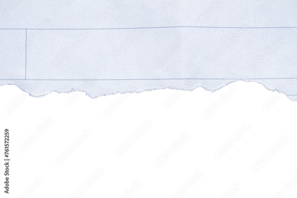 Ripped white torn paper isolated on transparent background. Torn paper ...