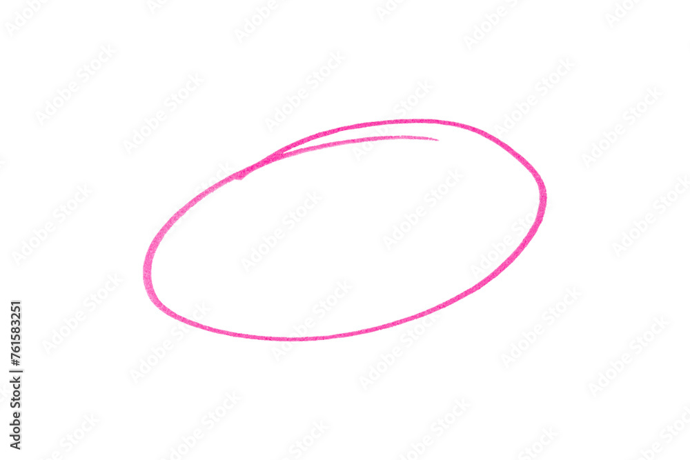 Hand drawn pink doodle isolated on transparent background. Design ...