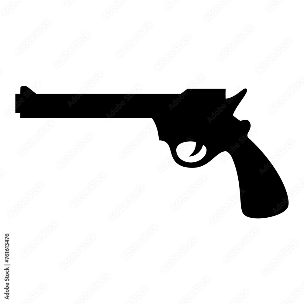 Pistol Gun Icon. Vector image Stock Vector | Adobe Stock