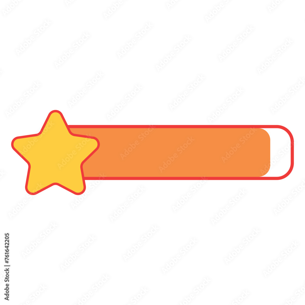 Star Rating Scale Element Stock Vector | Adobe Stock