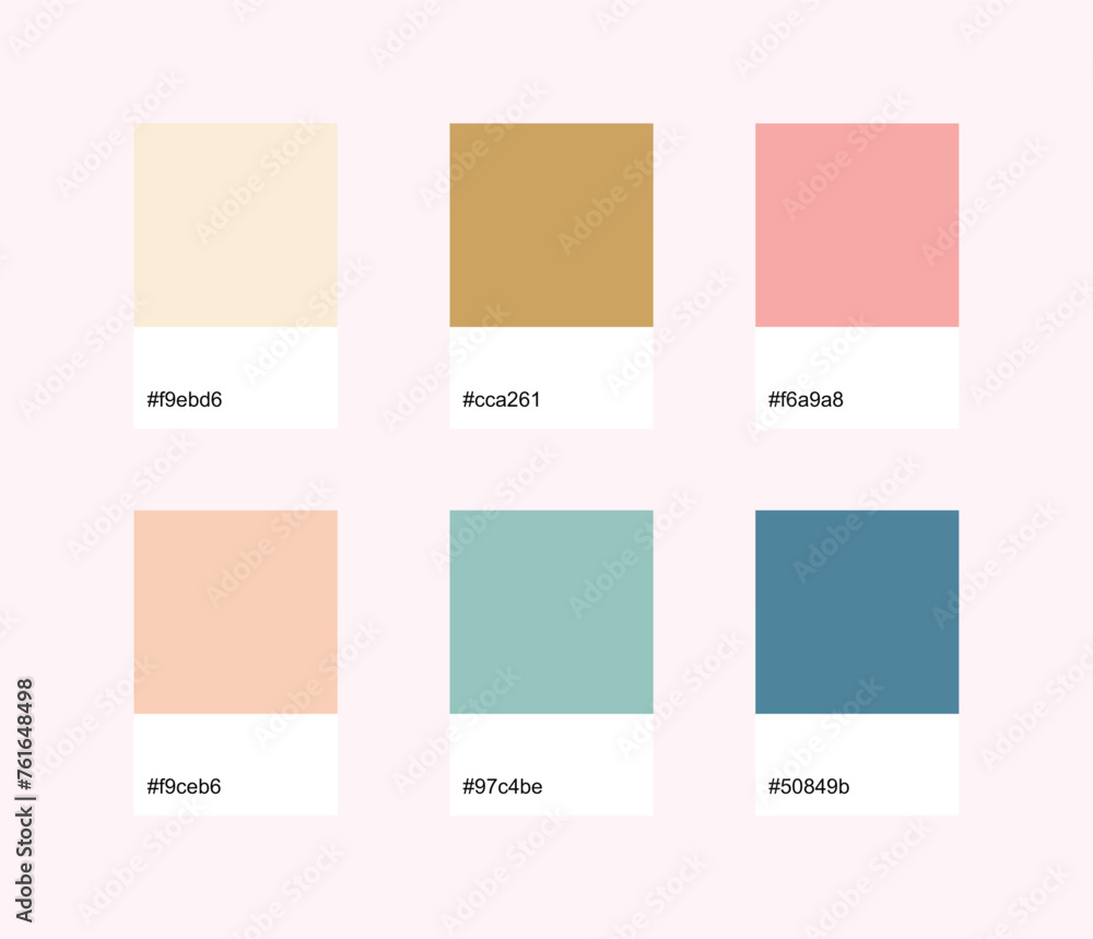 Easter Designer Pack Color Palette inspired by Spring pastel colors ...