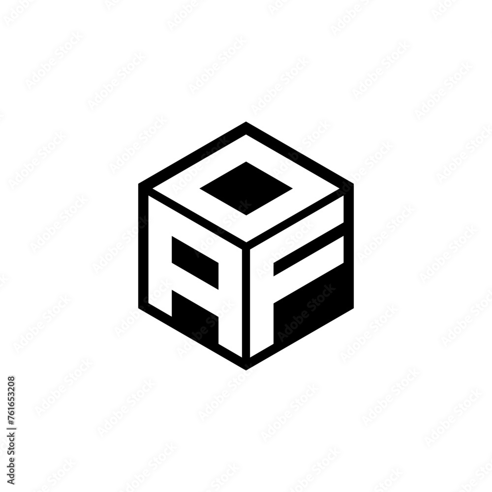 AFO letter logo design in illustration. Vector logo, calligraphy ...