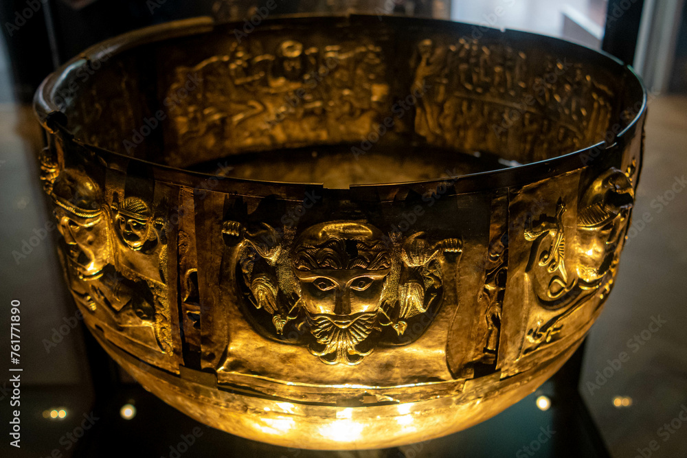 The Gundestrup cauldron is a silver vessel dated from between 200 BC ...