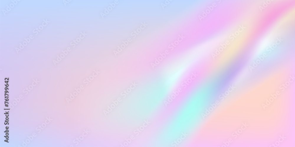 Translucent backdrop features rainbow prism light effect, holographic ...