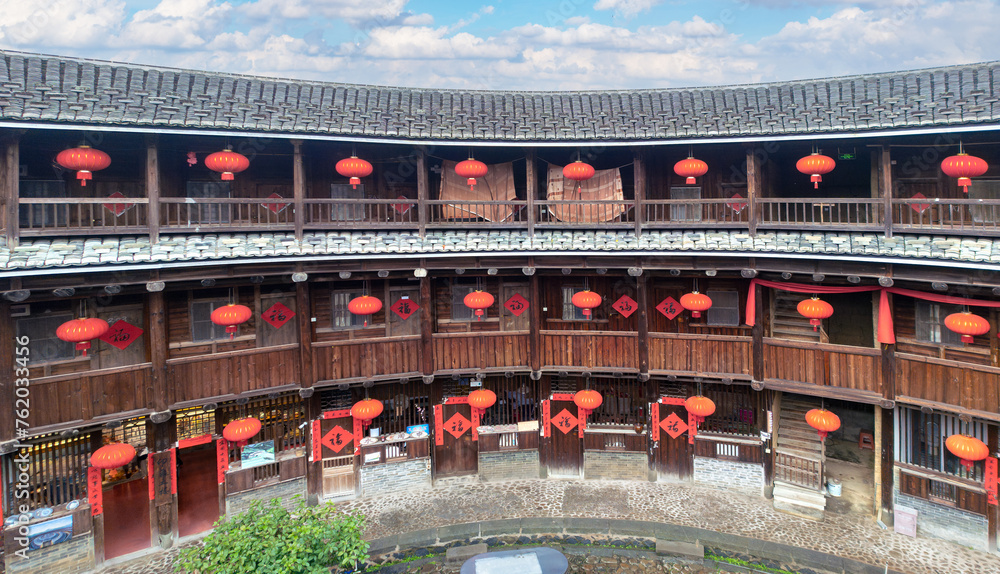 Yongding Scenic Spot of the Earthen Building in Fujian Province, China ...
