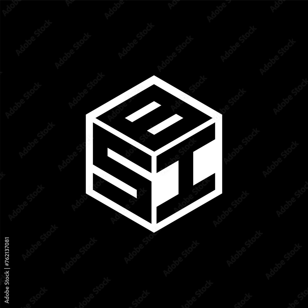 SIB letter logo design in illustration. Vector logo, calligraphy ...
