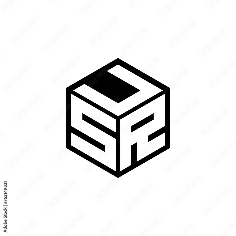 SRU letter logo design with white background in illustrator. Vector ...