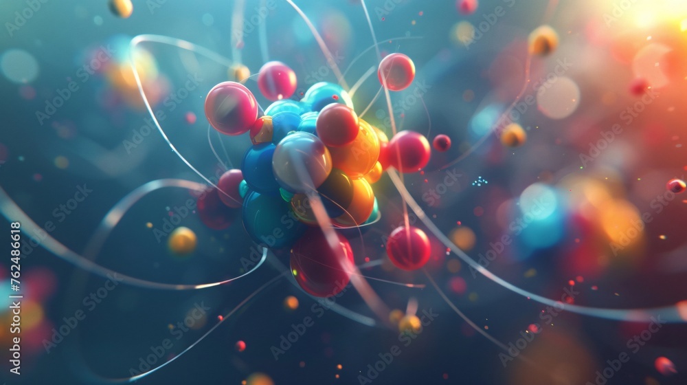 Atoms coming together to form a hydrogen molecule an illustration of ...