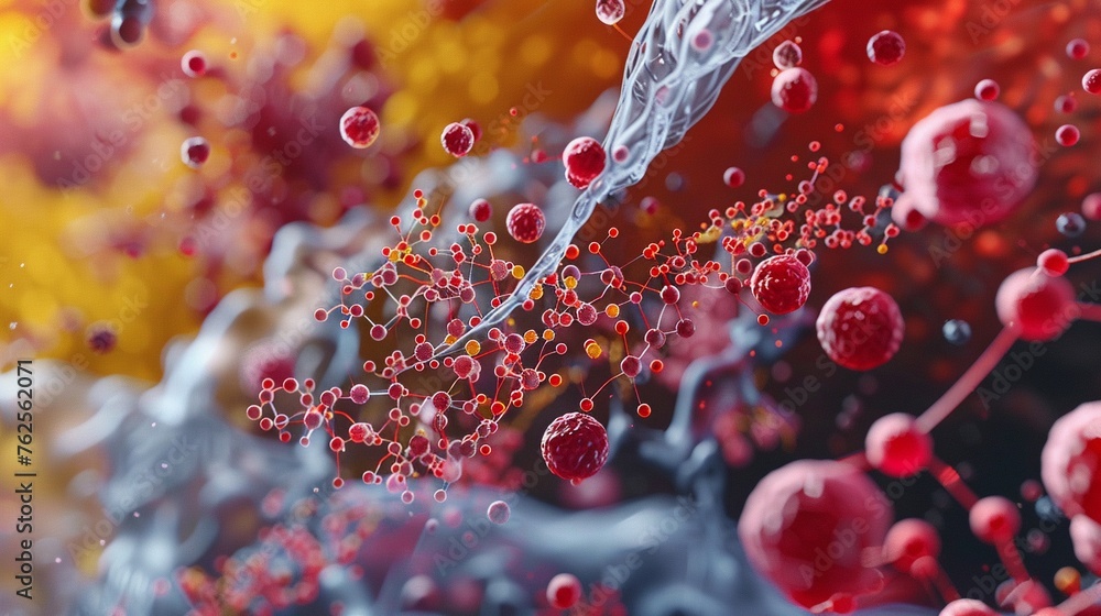 Scientific breakthrough in cancer treatment, visualization of targeted ...
