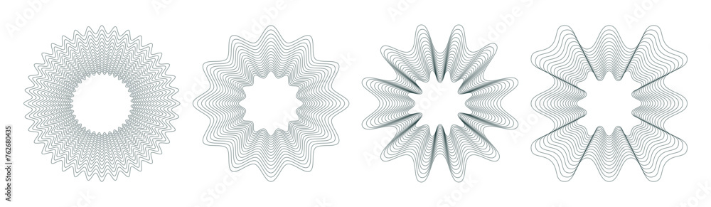 Spirographs in various forms. Vector spirograph pattern frame PNG Stock ...