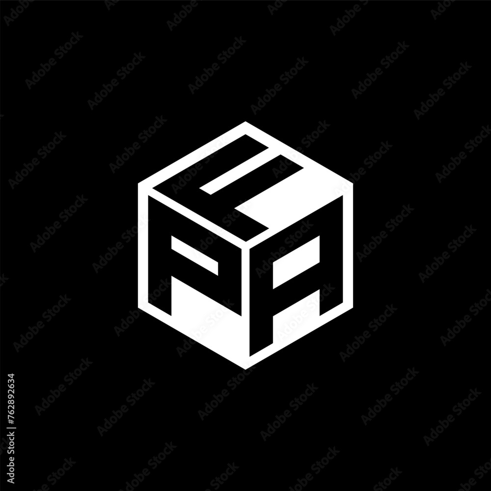 PAF letter logo design in illustration. Vector logo, calligraphy ...