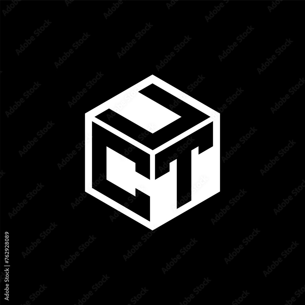 CTU letter logo design in illustration. Vector logo, calligraphy ...