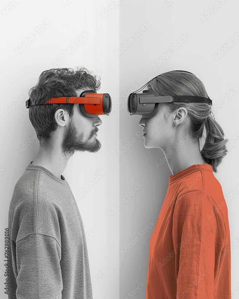 Create an engaging visual representation of innovative tech bridging ...