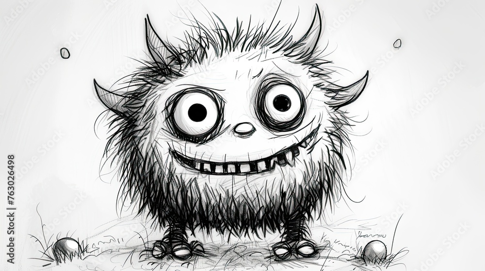 Abstract image of a monster, beast, creature, nightmare, fantasy ...