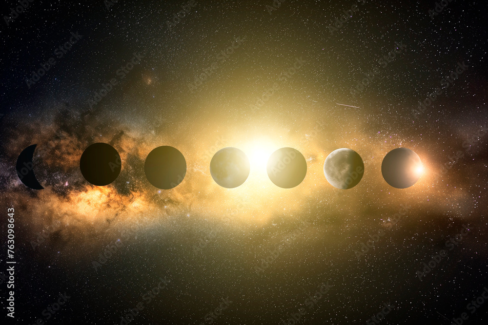parade of planets, Solar System planets Stock Photo | Adobe Stock