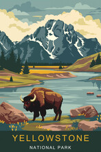 Vintage National Park Poster Free Stock Photo - Public Domain Pictures