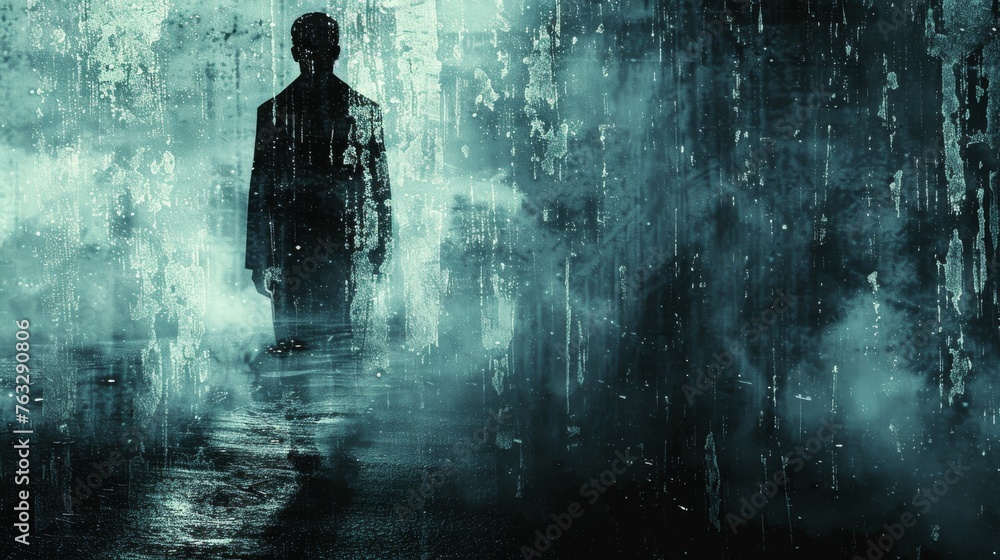 Abstract noir film aesthetics collide with the forensic details of a ...