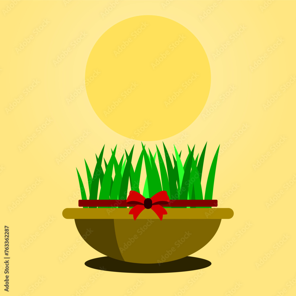 Nowruz square banner vector illustration, happy Nowruz, Nowruz, march ...
