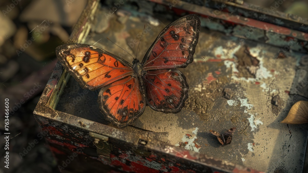 Box Butterflies Box butterflies have wings that close when resting ...
