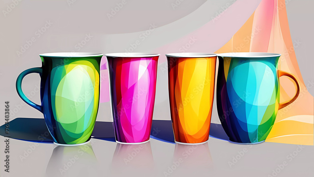 Copas de Fiesta: Bebida Colorida en Botes y Chupitos. Cocktail Líquido ...