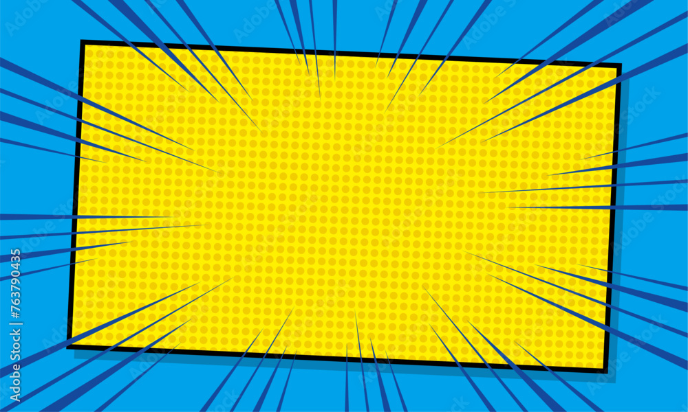 Comic frame border cartoon background Stock Vector | Adobe Stock