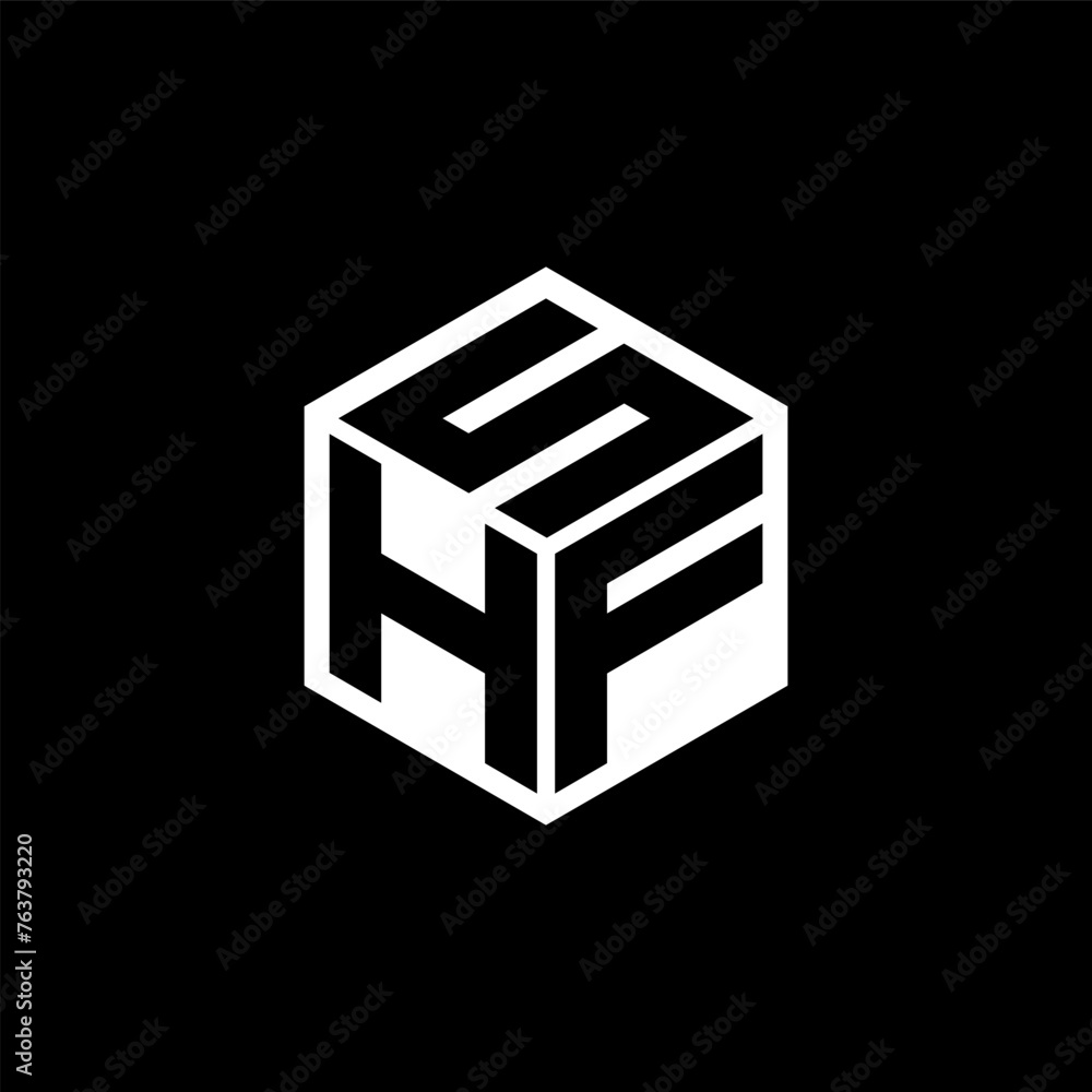 HFS letter logo design in illustration. Vector logo, calligraphy ...