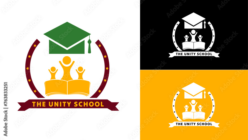 logo template for school children logo, institution logo, education ...