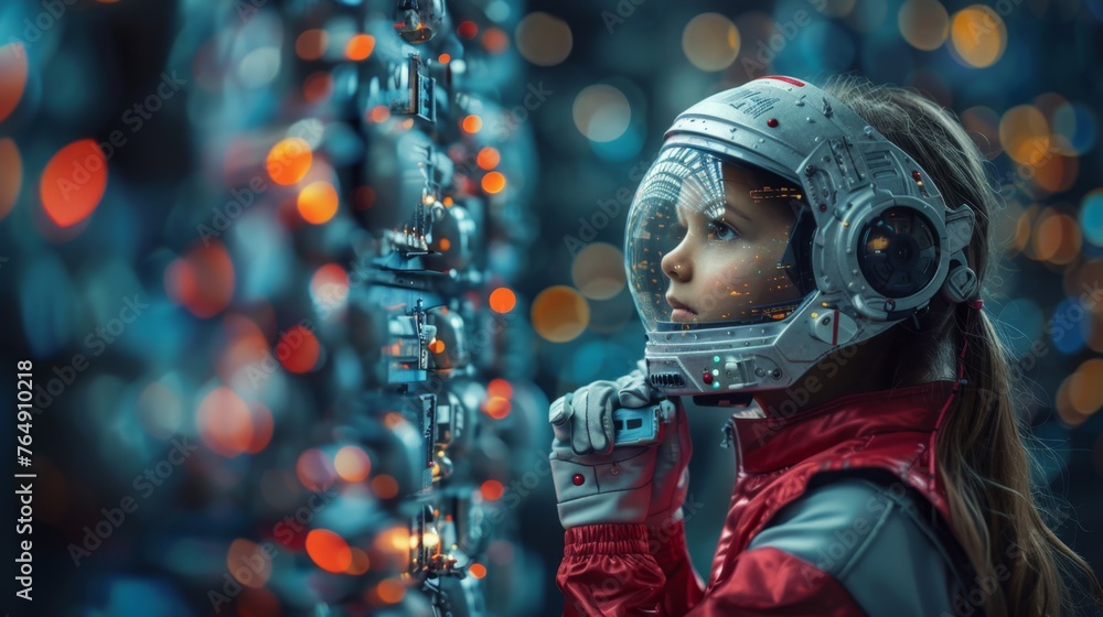 Integrating AI in education transforms learning. With Child in AI education, young minds explore ...