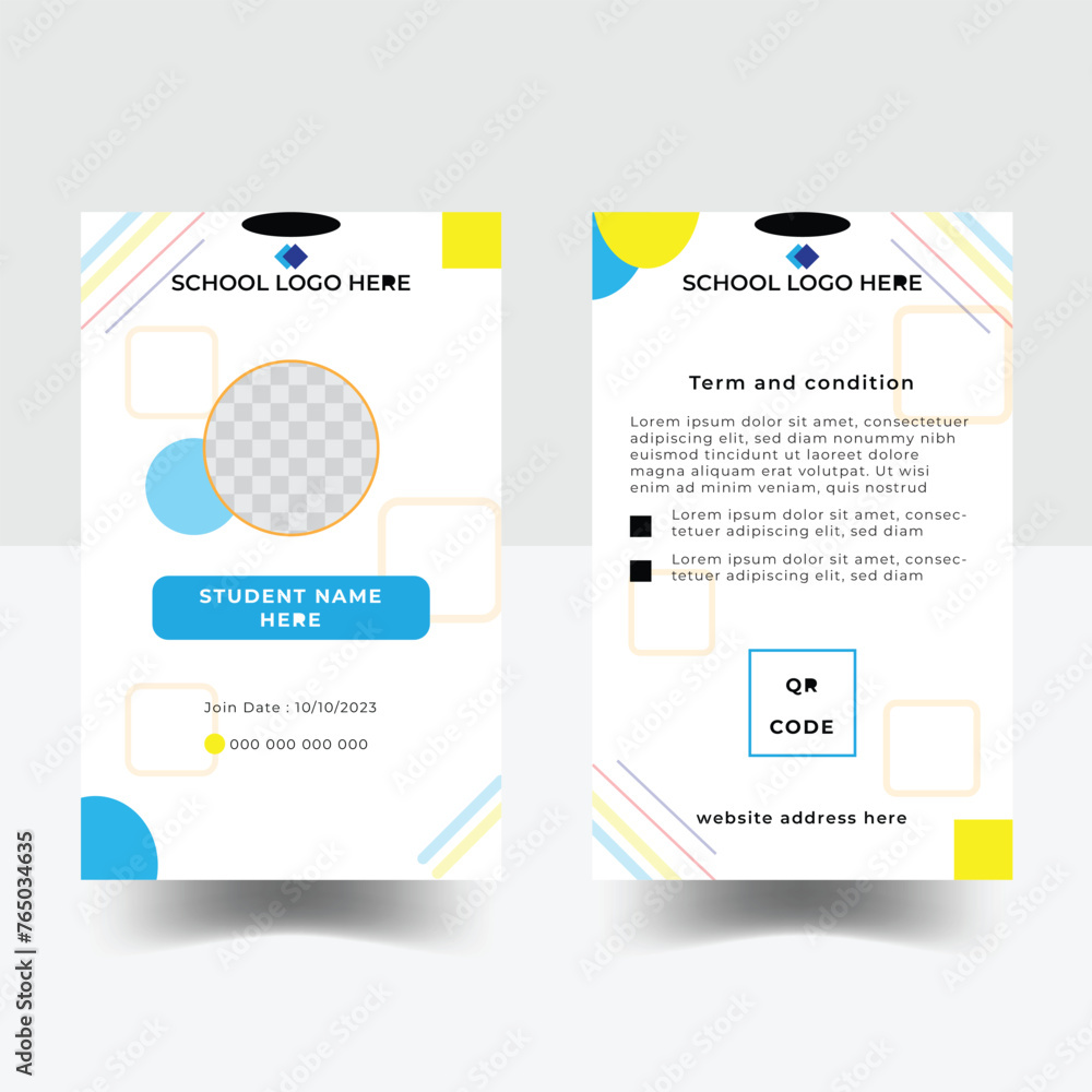 Download this beautiful and creative Student ID Card Design template ...