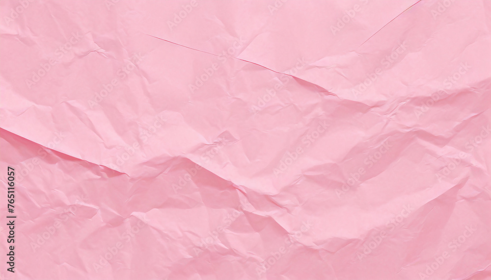 Recycled crumpled pink paper texture or wrinkled page background for ...