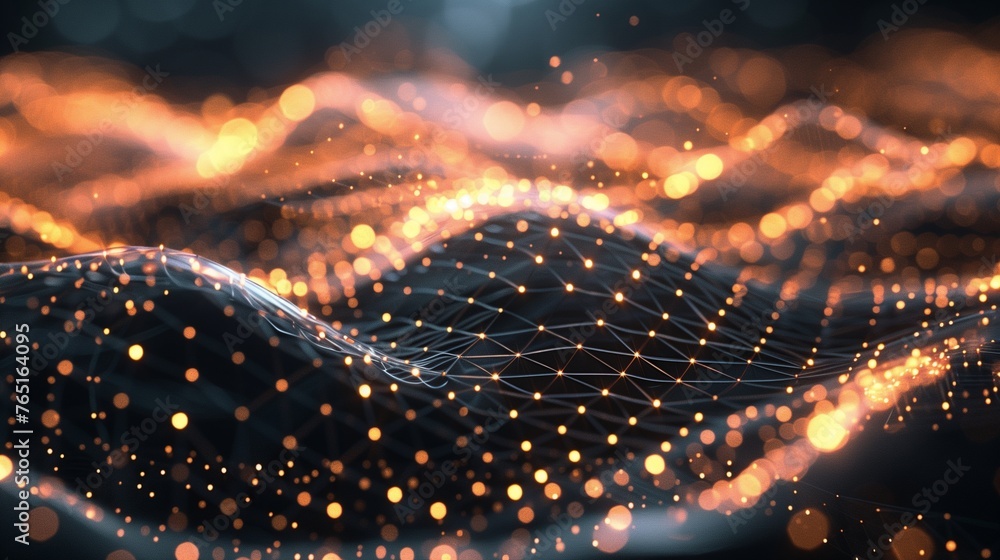 Visualize the pulsating energy of a high-tech network with this ultra ...