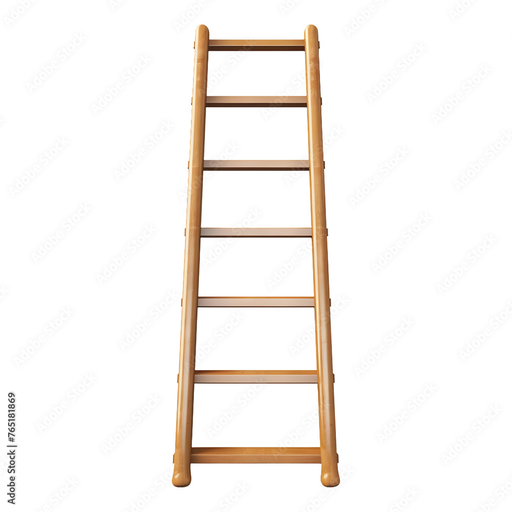 Standing Ladder isolated on transparent background, PNG Cutout Stock ...