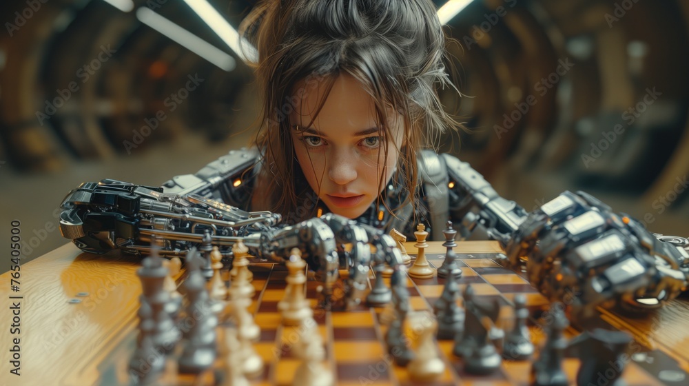 artificial intelligence robot that combines the body with the human ...