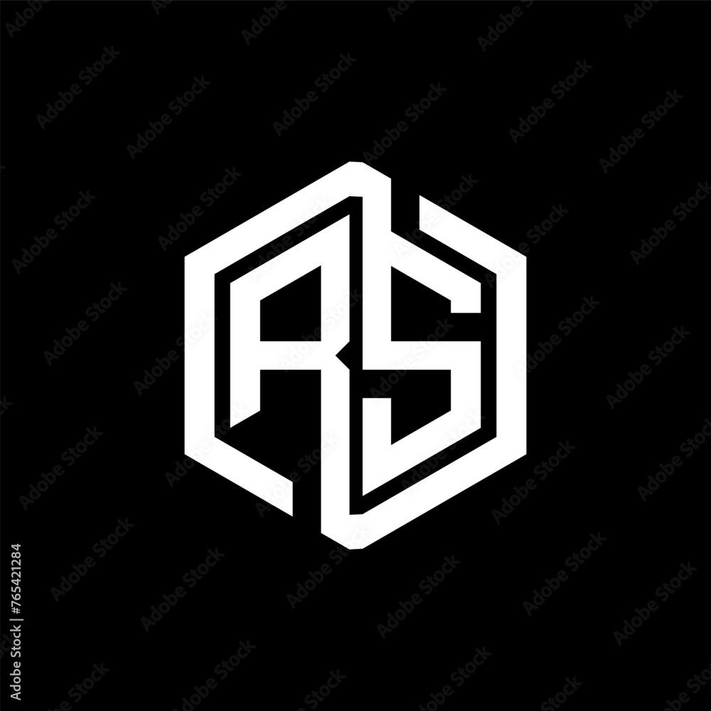 RS letter logo design in illustration. Vector logo, calligraphy designs ...