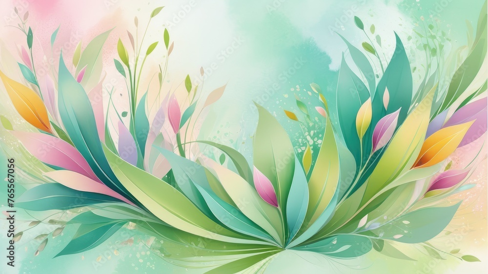 Abstract background capturing the essence of spring, bursts of pastel ...