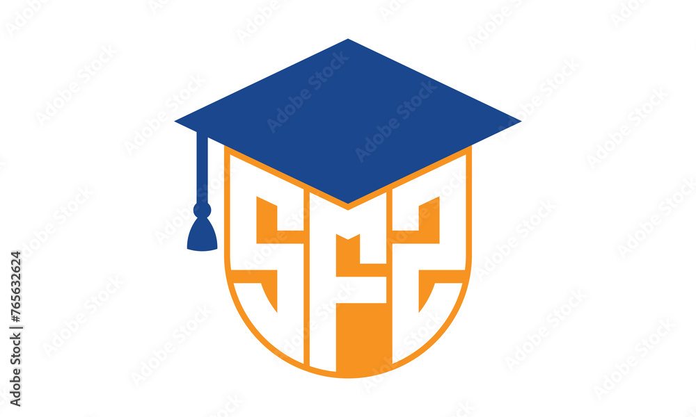 SFZ initial letter academic logo design vector template. school college ...