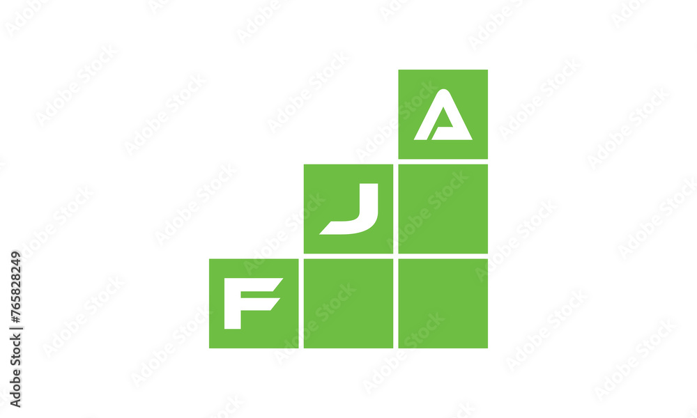 FJA initial letter financial logo design vector template. economics ...