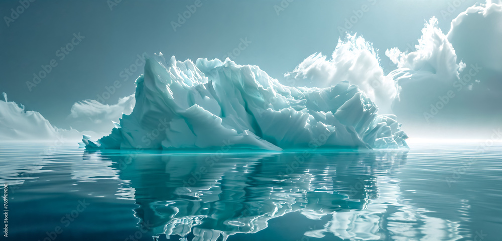 Melting of ice floes and icebergs in the waters of the Northern Arctic ...