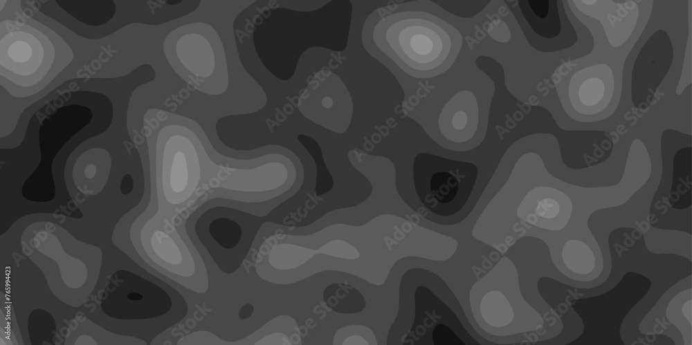 Gray Stylized topographic contour map. Geography scheme and terrain ...