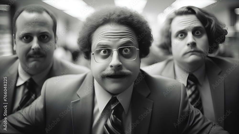 Eccentric and quirky office workers frustrated and aggravated - regular ...