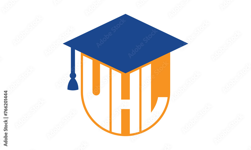 UHL initial letter academic logo design vector template. school college ...