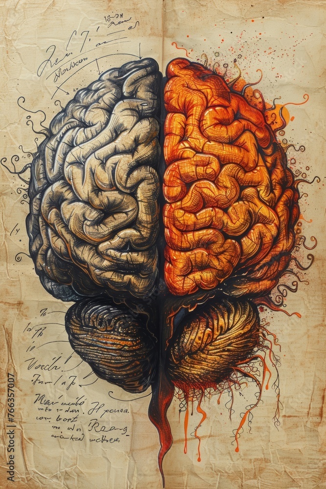 The left and right hemispheres of the brain work together to balance ...