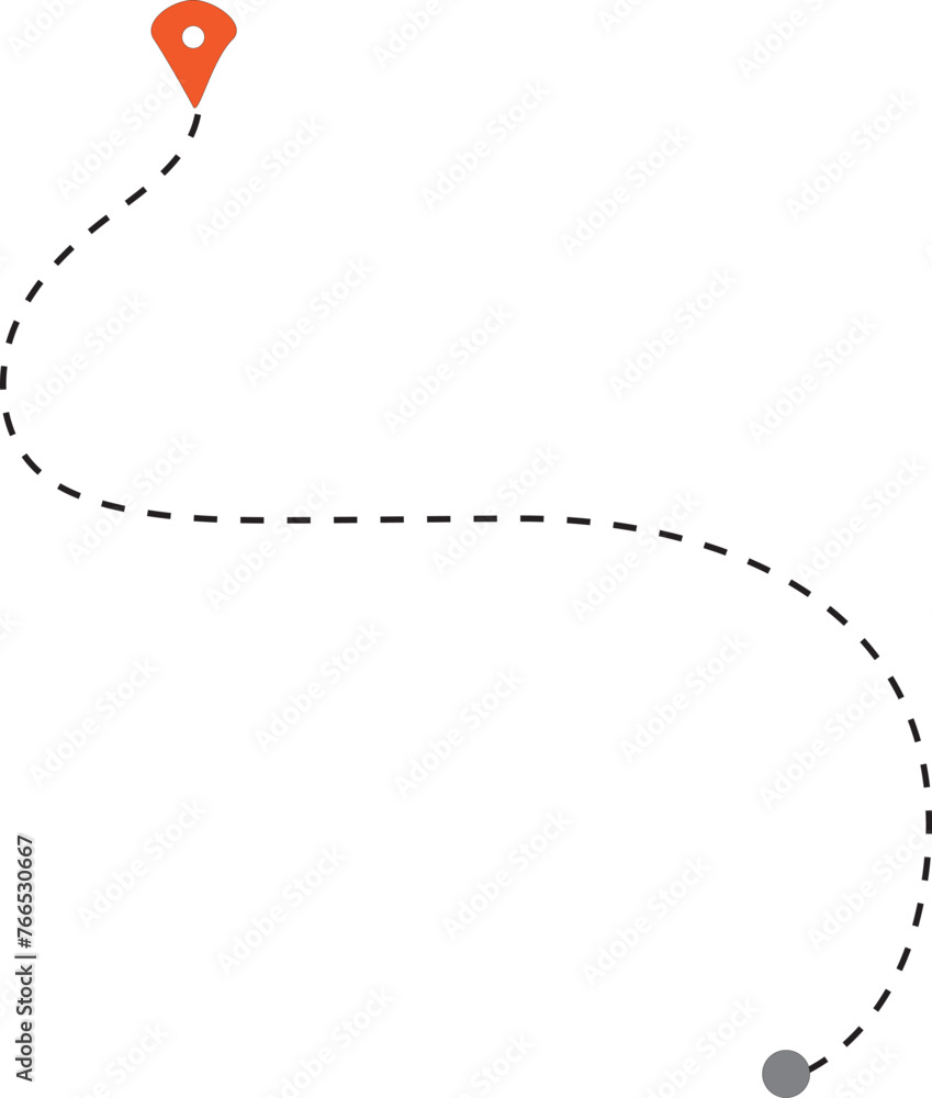 City map navigation route, color point markers design background ...