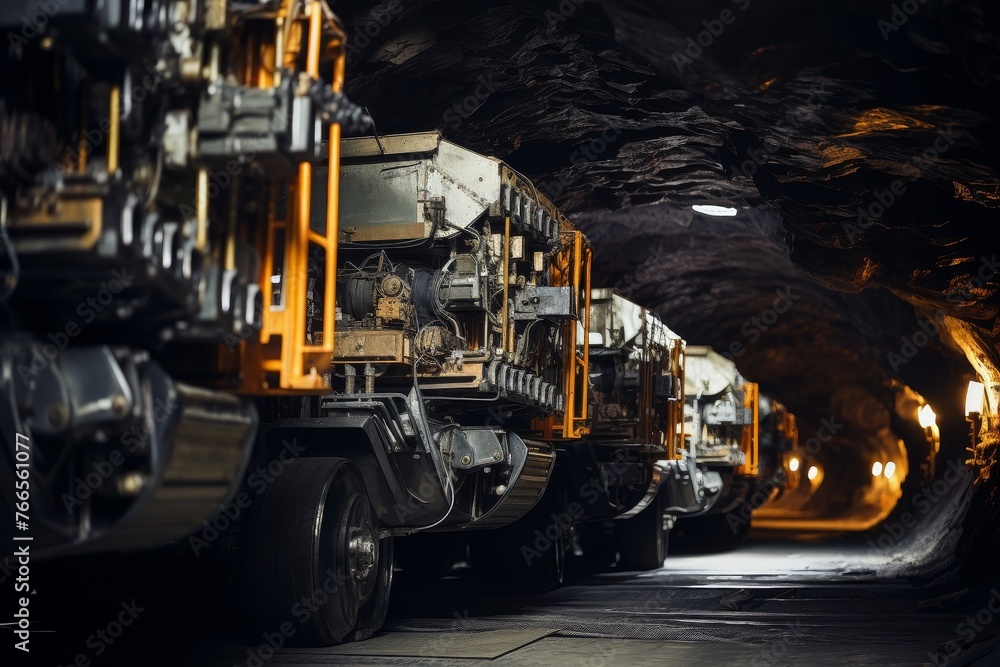 In-depth look at the complex design of a hydraulic roof support used in ...