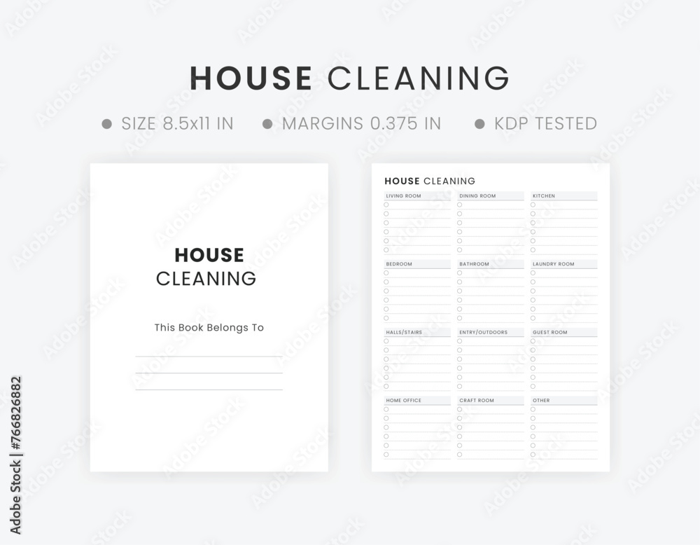 House Cleaning Checklist Printable Template | Clean Room Checklist ...