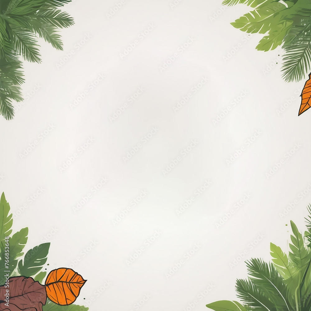 amazon rainforest background, illustrator vector graphics, template ...