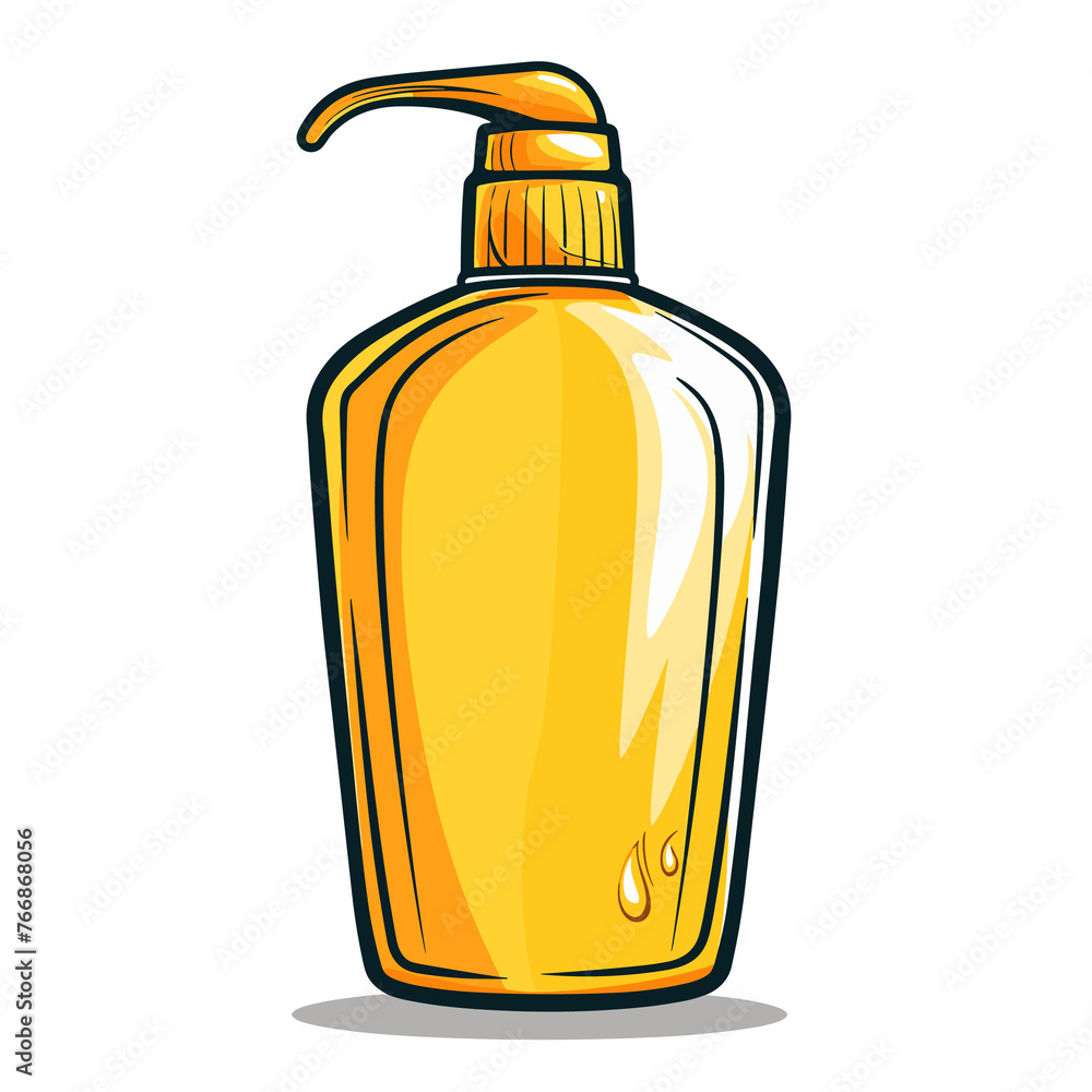 Shampoo Cartoon, Isolated on transparent background, PNG, Cartoon Stock ...