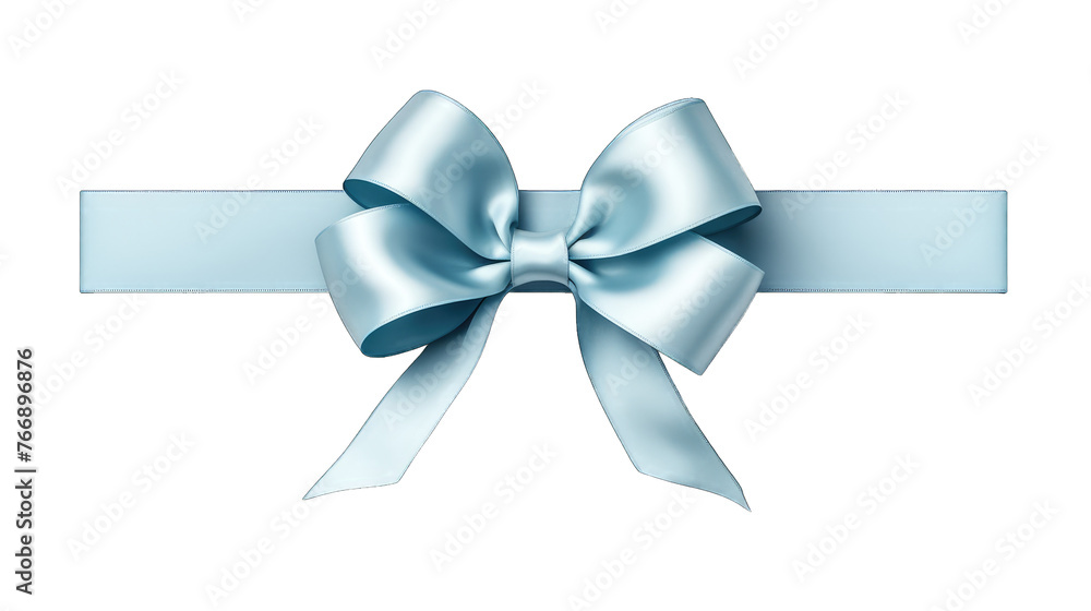 Sky Blue ribbon for birthday isolated transparent Background PNG Stock ...