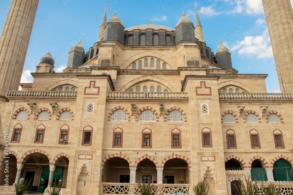 Selimiye Mosque in Edirne, Turkey. The mosque was commissioned by ...