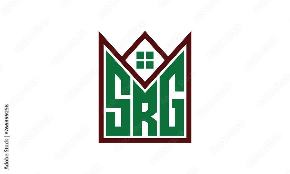 Image vectorielle Stock SRG initial letter builders real estate logo ...